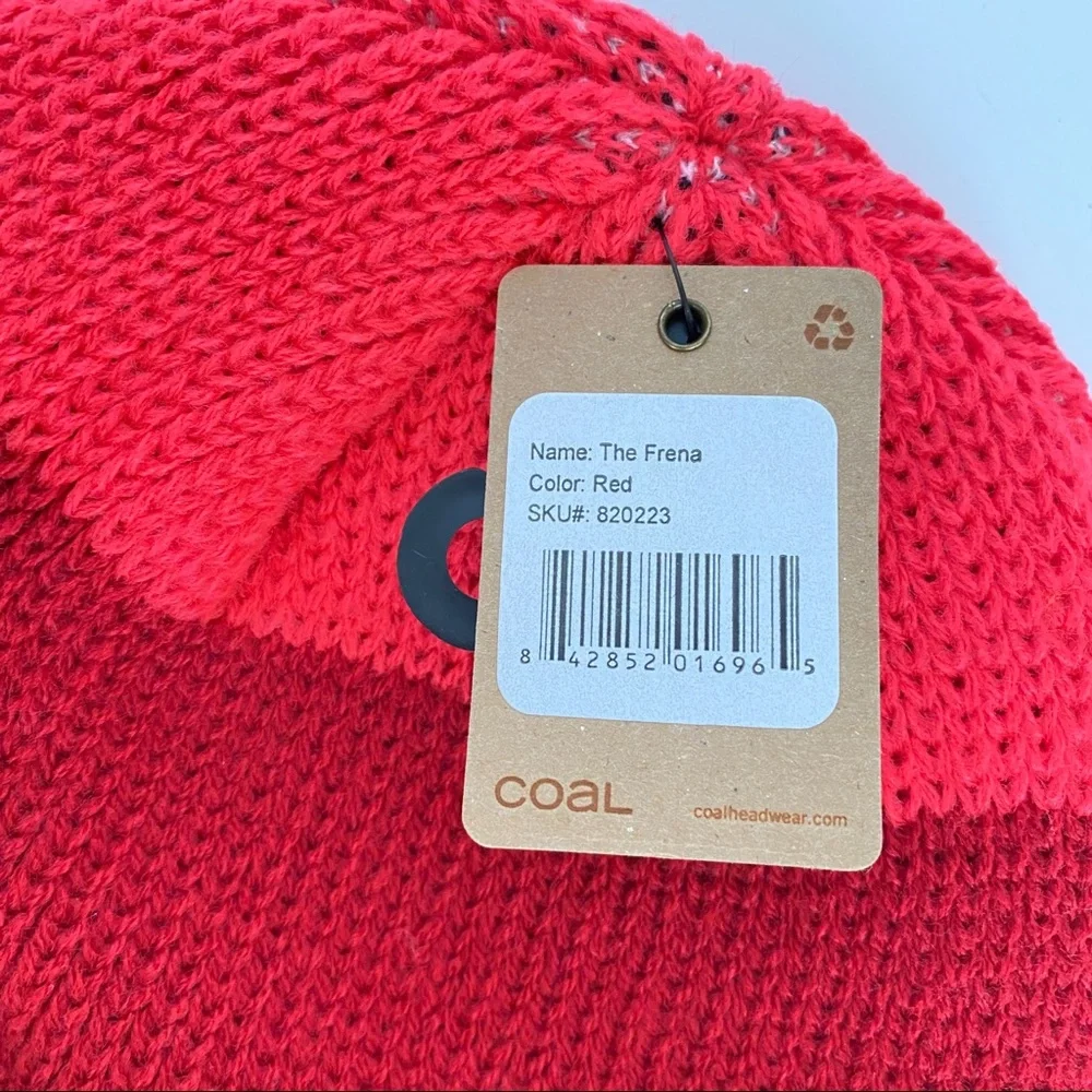 Coal | Accessories | Coal Frena Beanie Red Black | Poshmark